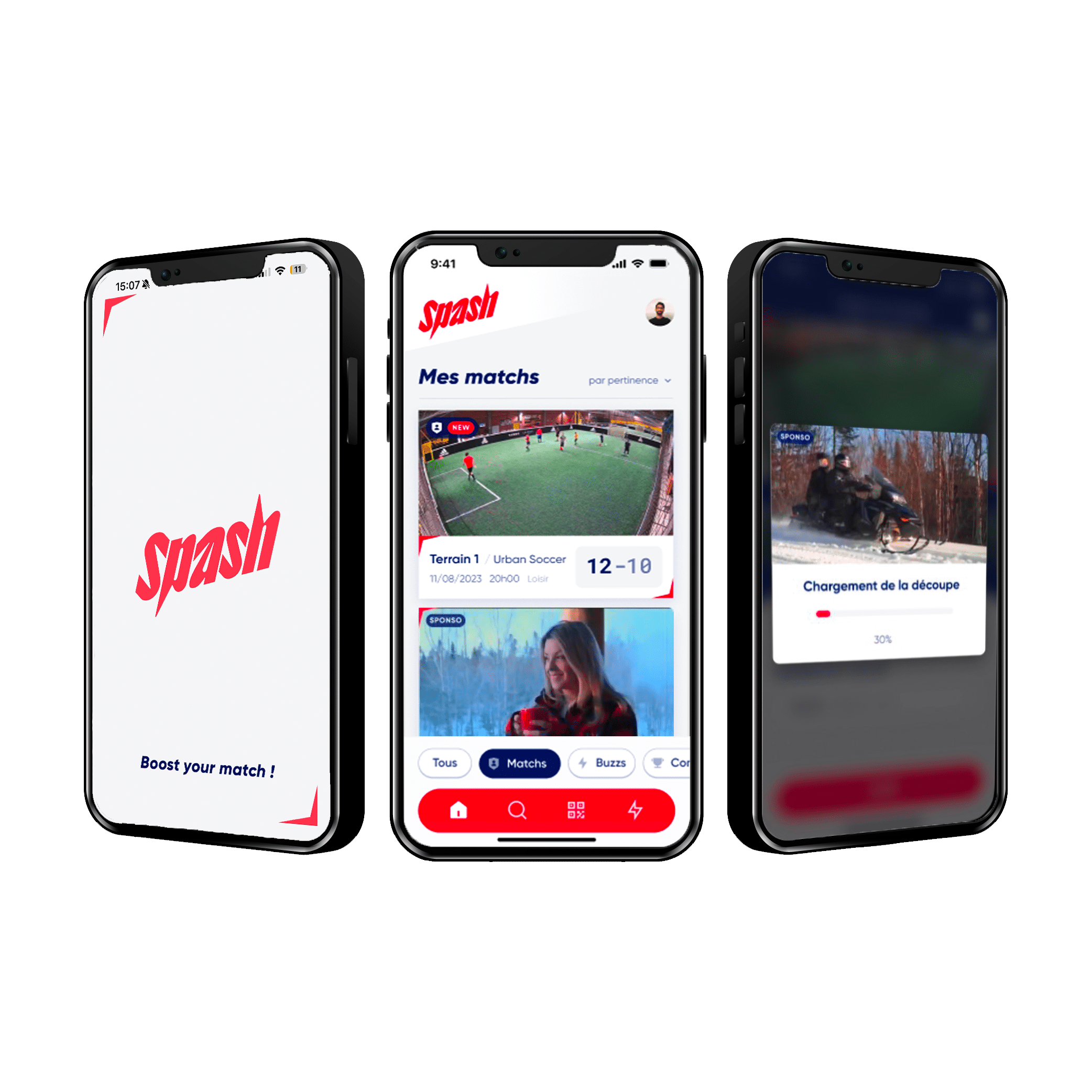 Video replay mobile application SPASH | Your best moments